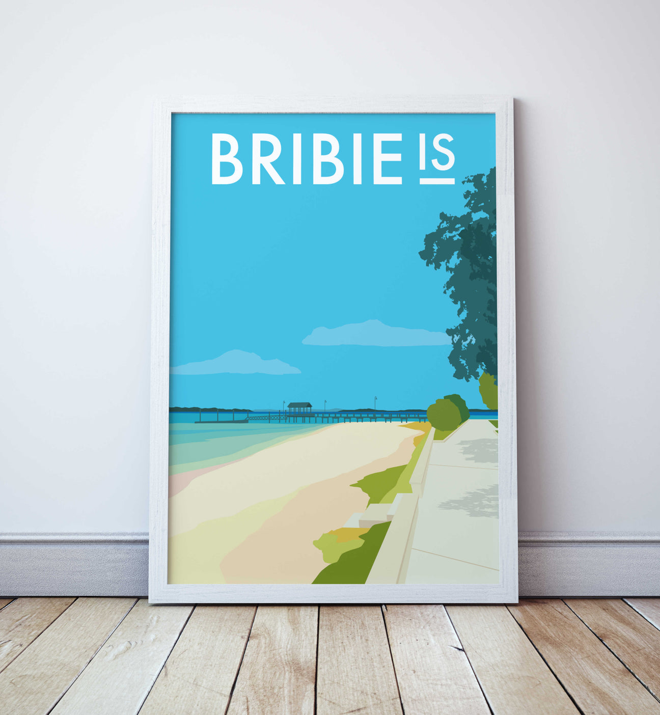 Bribie Island Travel Print – Seascape Prints
