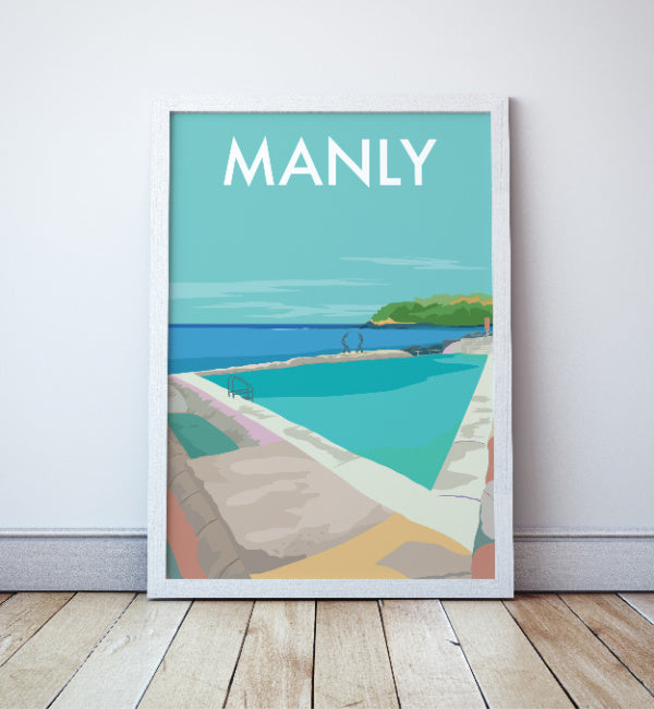 Manly Fairy Bower Travel Print. – Seascape Prints
