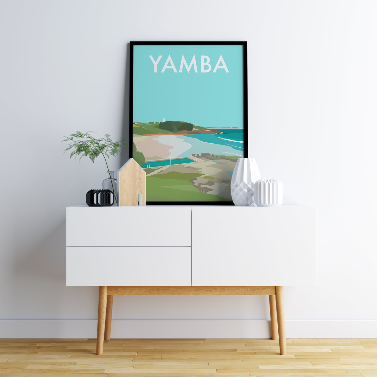 Yamba Beach Travel Print – Seascape Prints