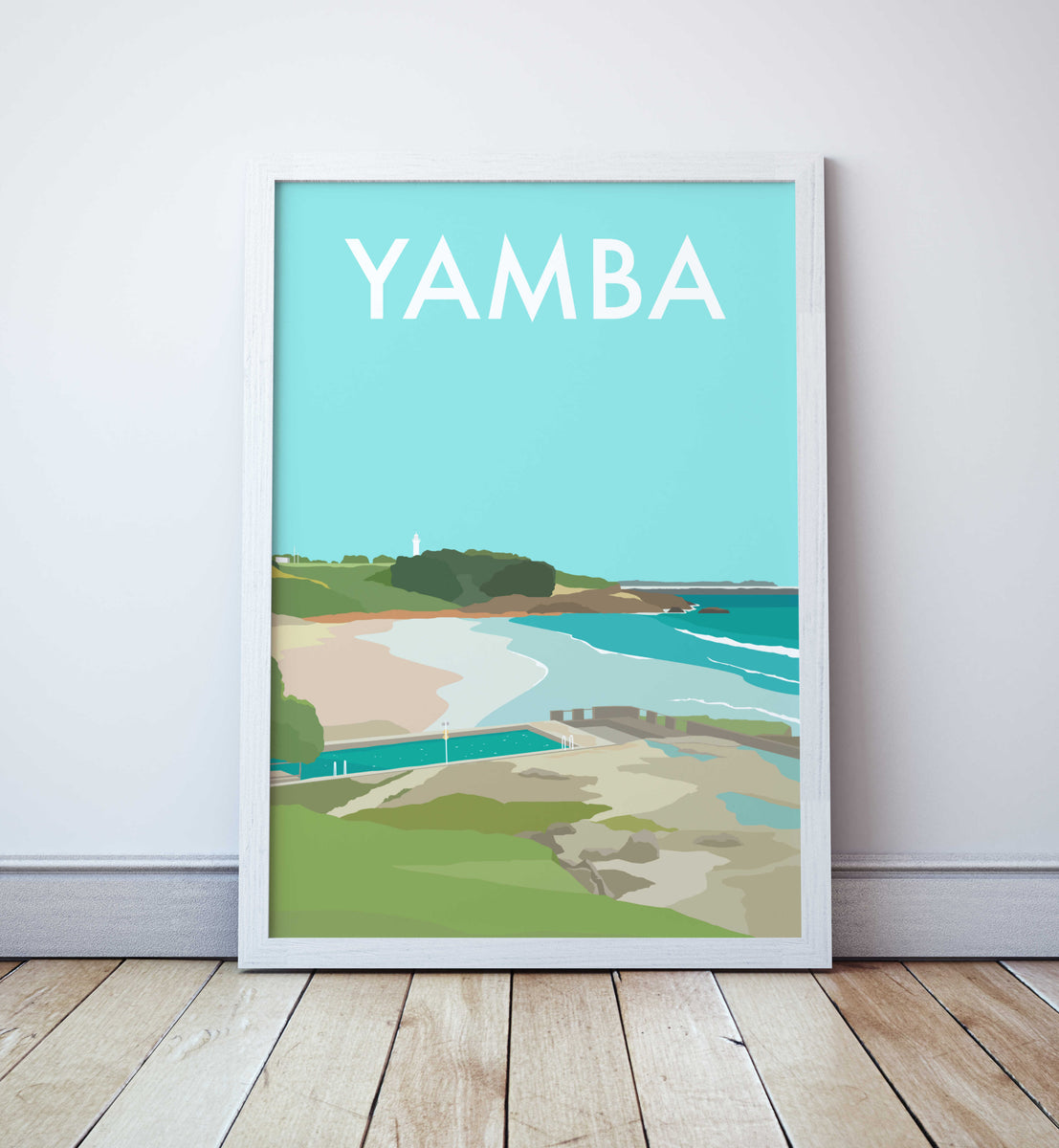 Yamba Beach Travel Print – Seascape Prints